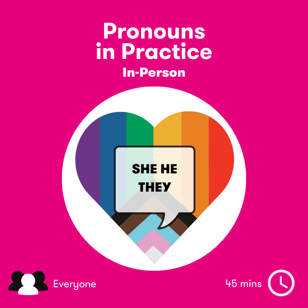 Pronouns in Practice In-Person – ACON Pride Training